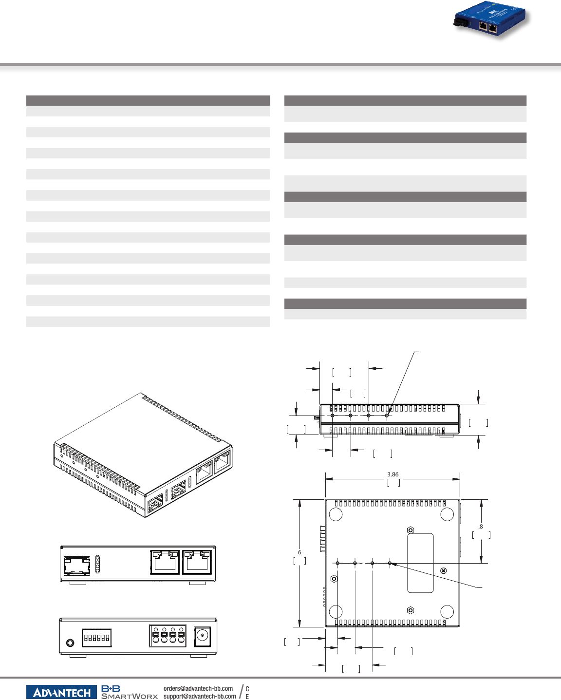 PoE & PoE+ Giga-MiniMc Op Datasheet by B&B SmartWorx, Inc. | Digi-Key Electronics