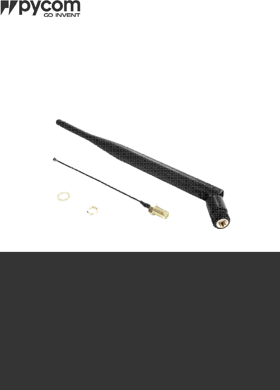 SIGFOX/LORA ANTENNA KIT Datasheet by Pycom Ltd. | Digi-Key Electronics