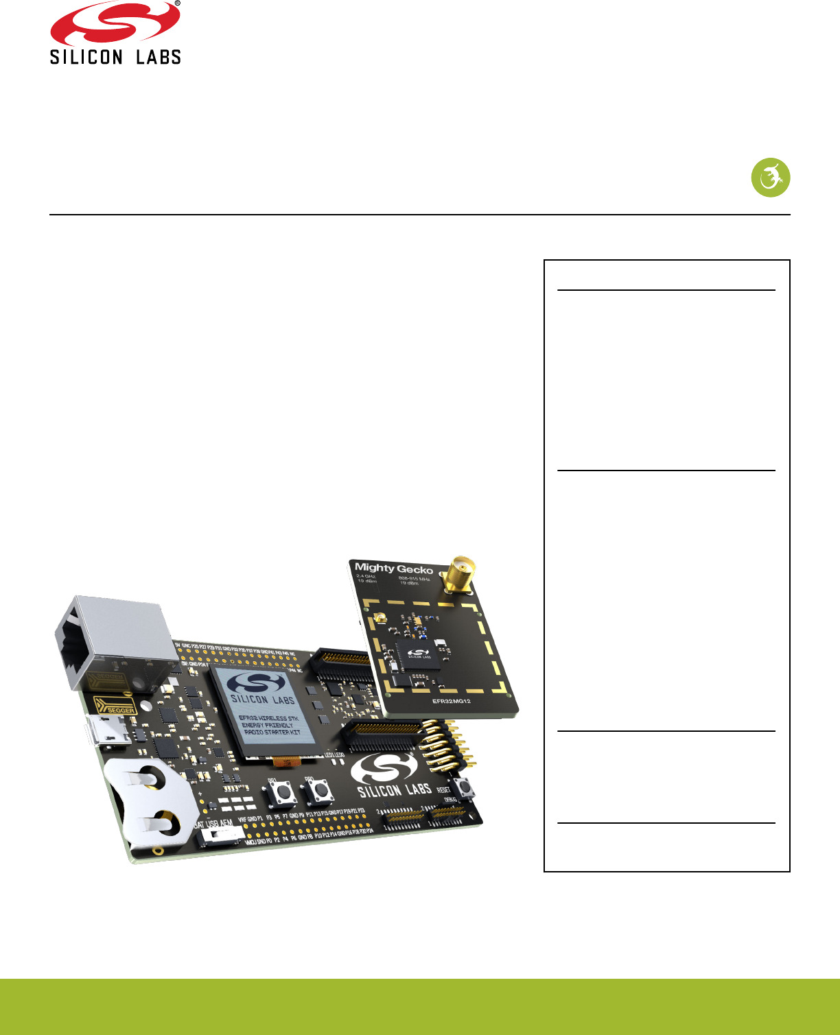 SLWRB4170A User Guide Datasheet by Silicon Labs | Digi-Key Electronics